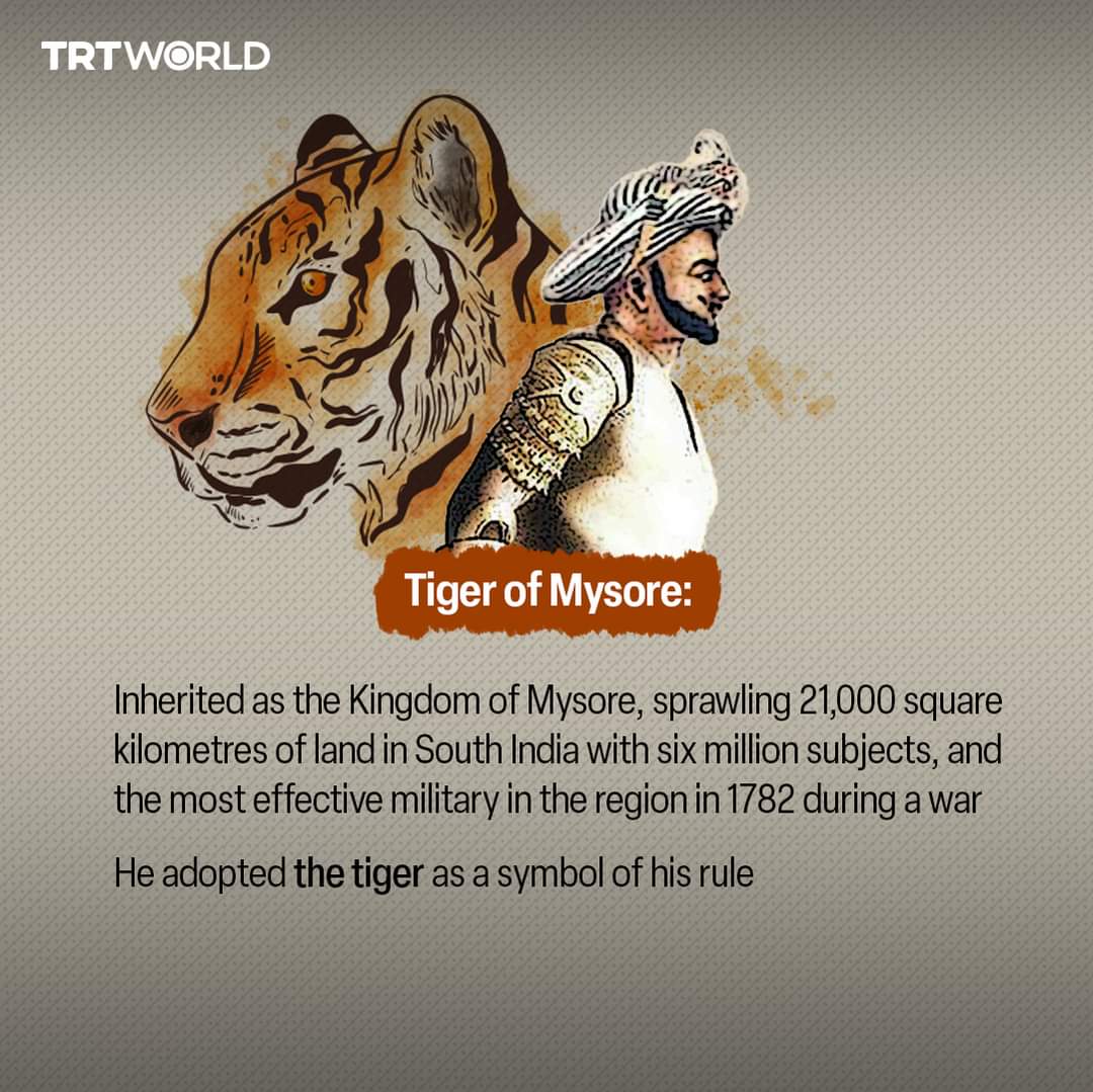 On this day (1 December, 1751), "Tiger of Mysore" Tipu Sultan was born ...