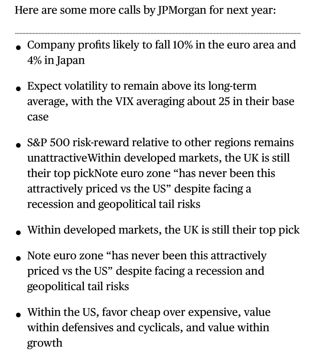 JE$US on Twitter: "JPMorgan Strategists See US Stocks Slumping in First Half of 2023 https ...