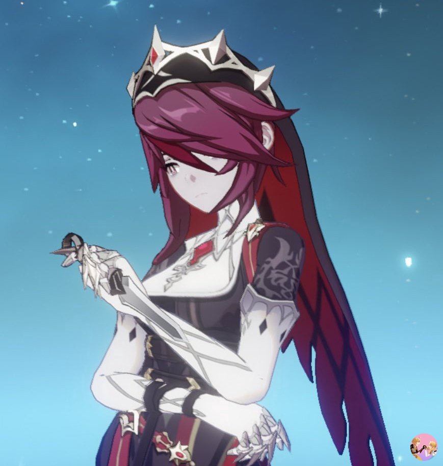 ON 📩 on Twitter: "babu! hampir setaun main genshin baru sadar kalo rambut rosaria ternyata pendek 😭"