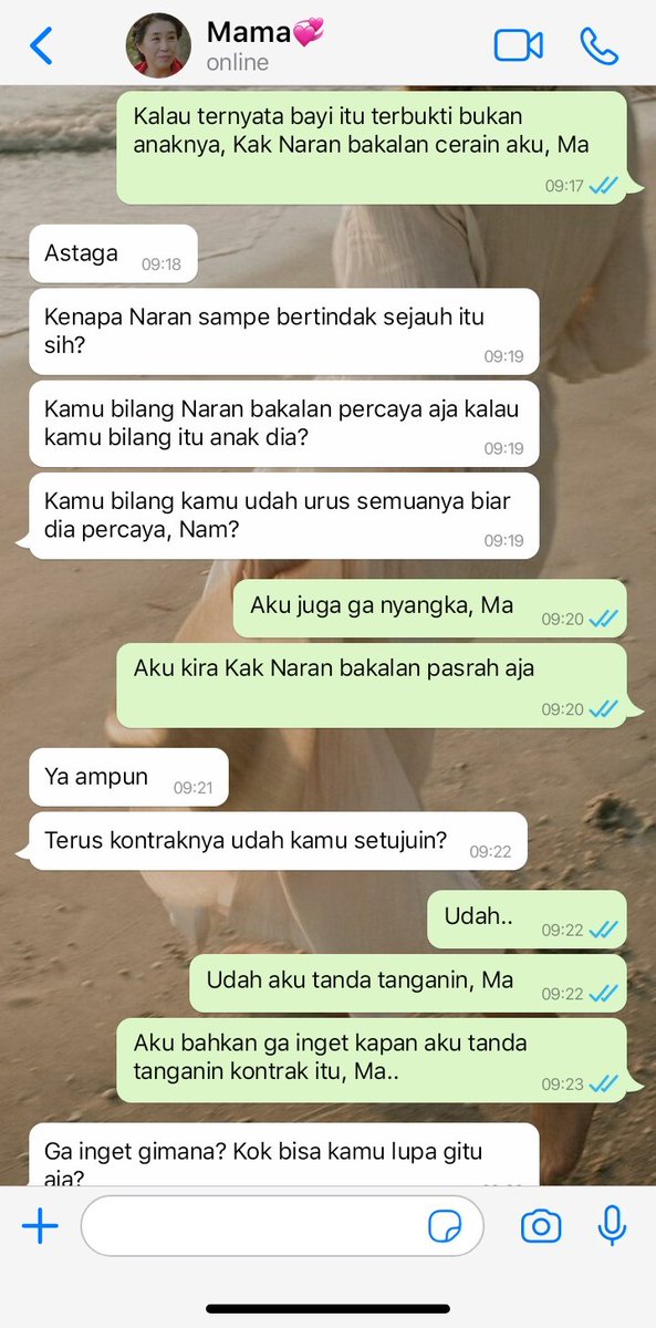 dev🌻 naran jingga updatee on Twitter: "065. Ini chat Namira sama mamanya yaa"