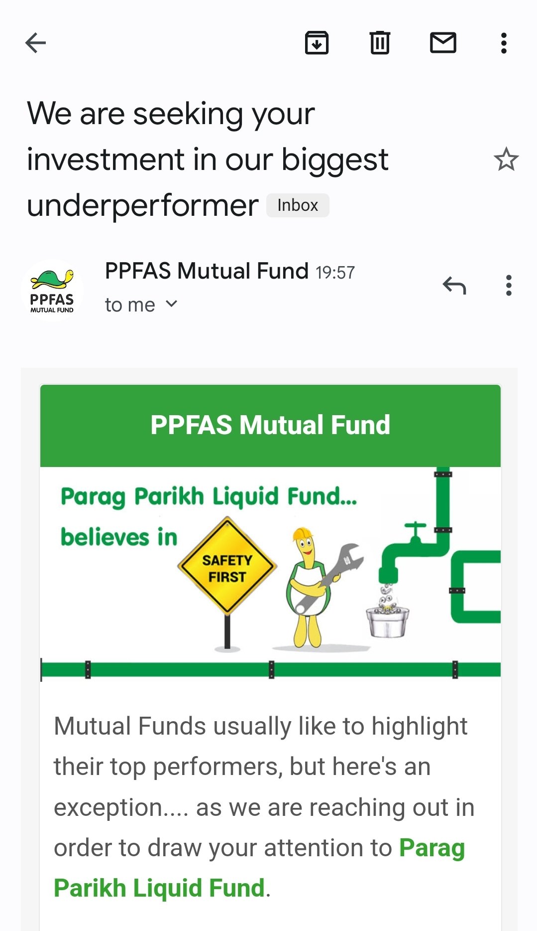 Neil Borate on Twitter: "@PPFAS asks for investment in its 'biggest underperformer'. Superb ...