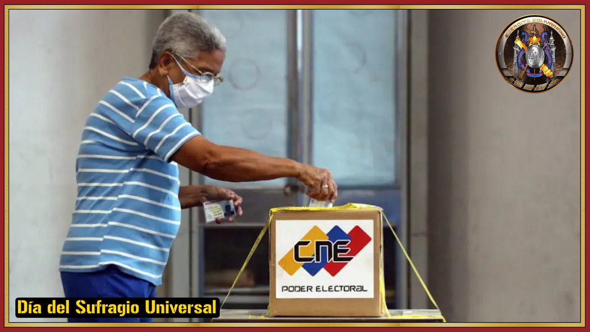 Ejército Bolivariano on Twitter: "📅#01DIC (1947) || Se celebra el Día del Sufragio Universal ...