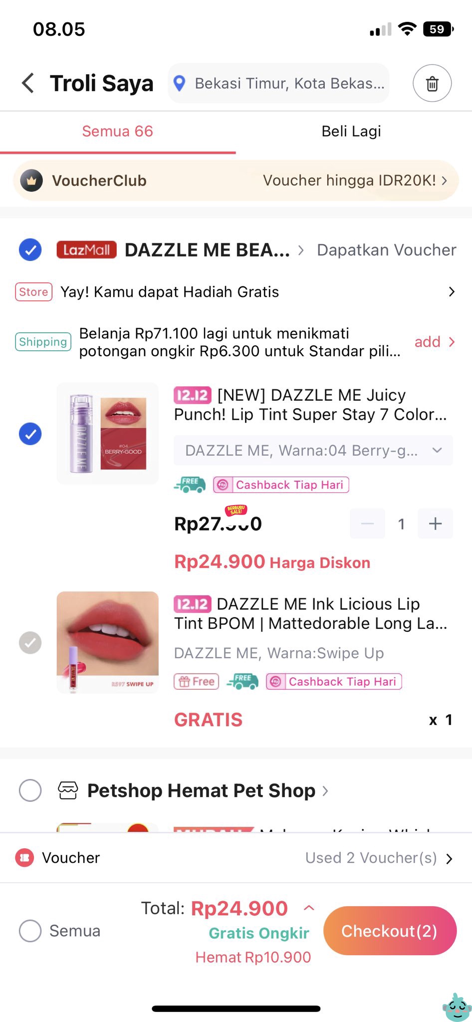 BerburuSale - Base Diskon Kukka on Twitter: "/info siapa tau ada yang butuh dapet free liptint ...