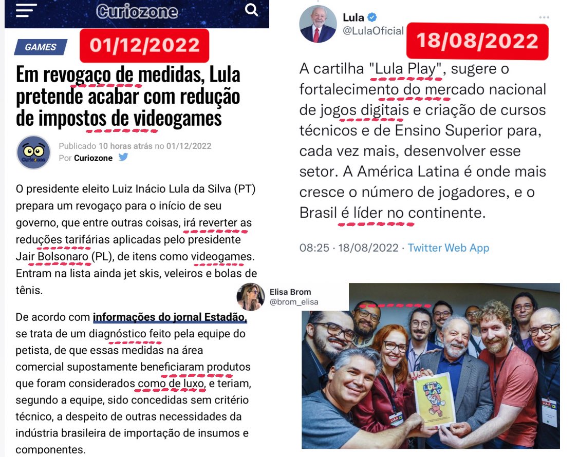 Elisa Brom on Twitter: "A tal cartilha “Lula Play” com propostas dos Gamers e promessas do ...