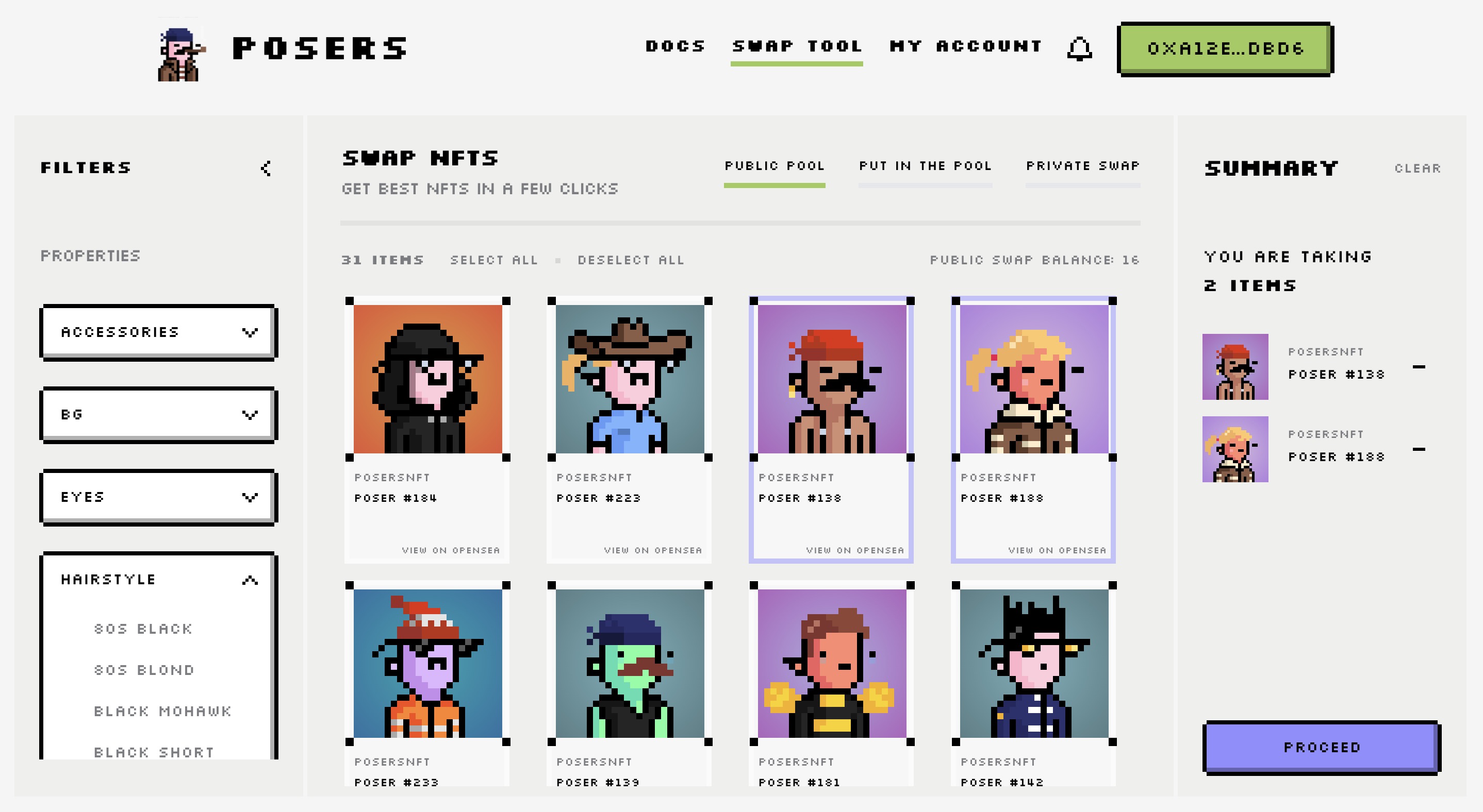 ZYC 🧹 on Twitter: "@PoSers_NFT is about to launch the first ever 1 NFT to 1 NFT public swap pool ...