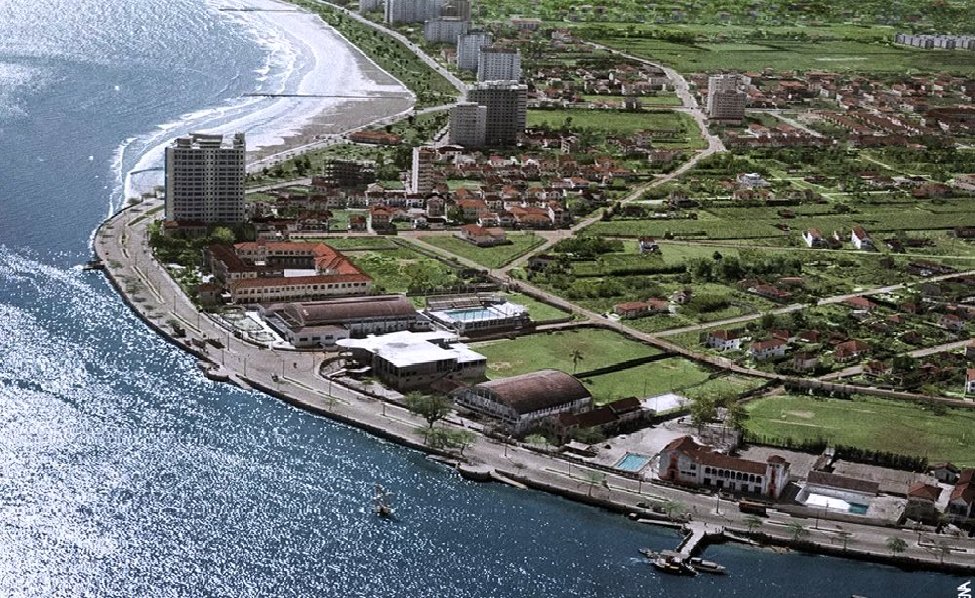 Se liga na transformação de Santos em 55 anos ⏳ 😳👇 📷 Ponta da Praia ...