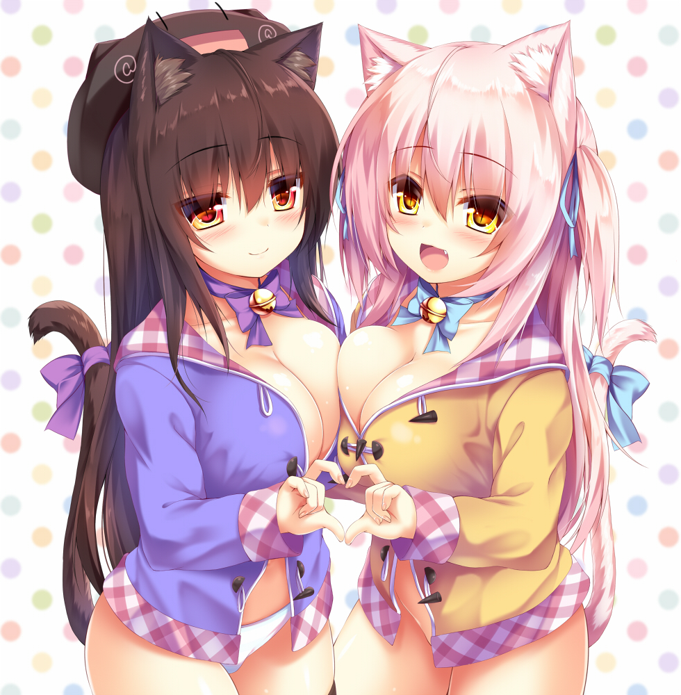 Syroh🌟冬コミ2日目東A-11b on Twitter: "うちの看板愛娘のシアとミア(*'ω'*) ピンク髪がシアで黒髪がミア。 シアの方が若干ミアより背は低いけどシアの方がおっぱいが ...