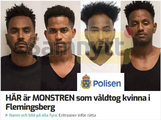Dawit Kebede on Twitter: "Four Eritrean refugees in #Sweden are accused of gang raping and ...