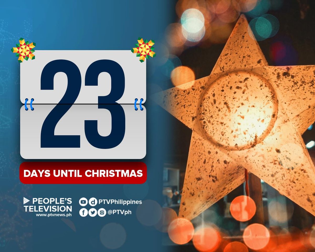 PTVph on Twitter: "23 araw na lang, Pasko na! 🎄 Sabay-sabay nating ...