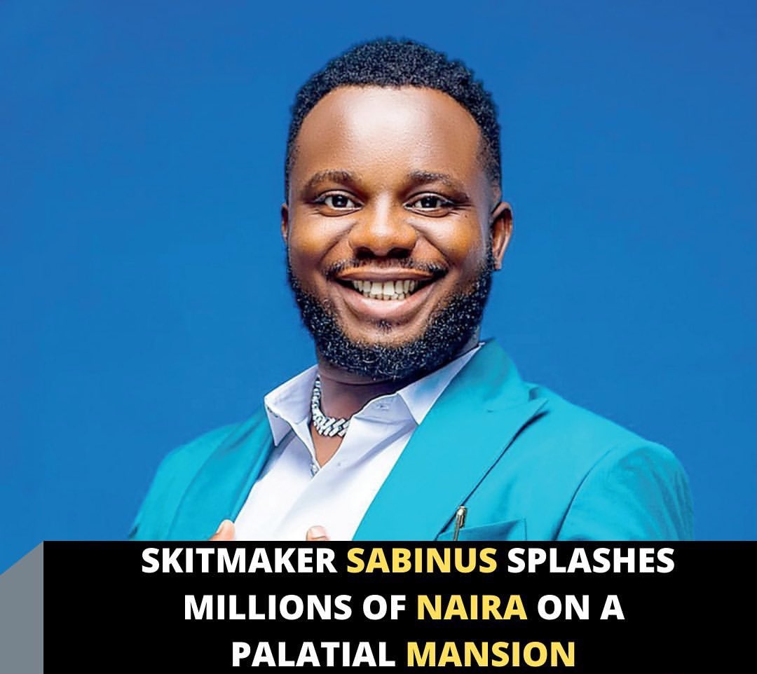 Instablog9ja on Twitter: "Skitmaker Sabinus splashes millions of Naira on a palatial mansion ...