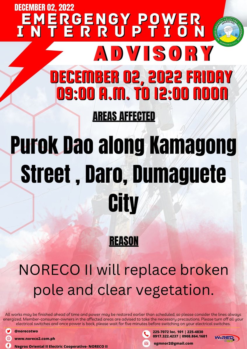 Event - NORECO II would like to inform you that there will be an ...