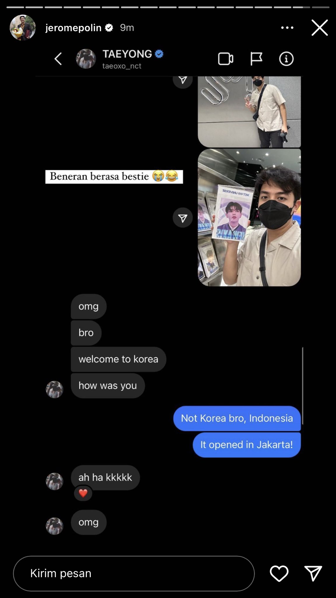 CHECK PINNED📌 on Twitter: "Woy bangun jerome beneran dm2an sama taeyong, mengirii 🫶 https://t.co ...