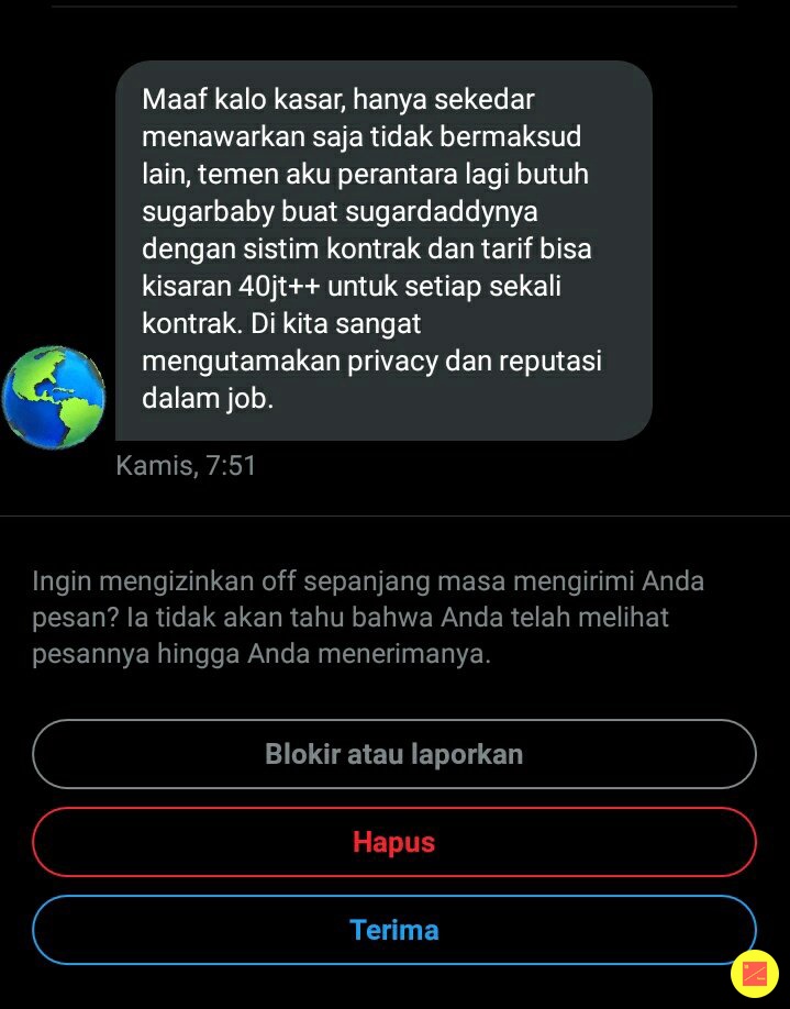 CEK RULES on Twitter: "18! ada yg perna dpt ginian? anjrit takut bgt pas lg bokek trs aku iyain😩 ...