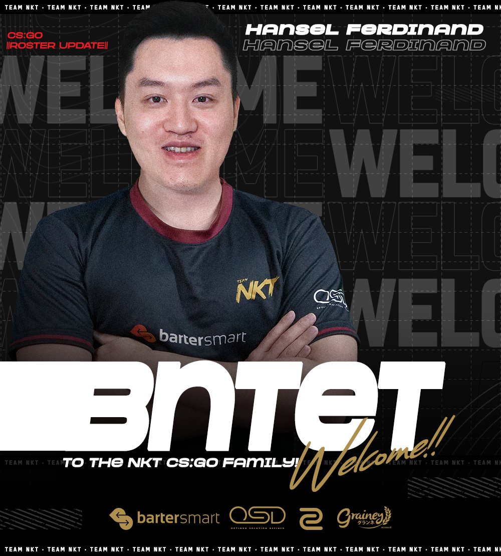Team NKT on Twitter: "🎉👏Welcome Hansel "BnTeT" Ferdinand to the NKT CSGO Family! A player who ...