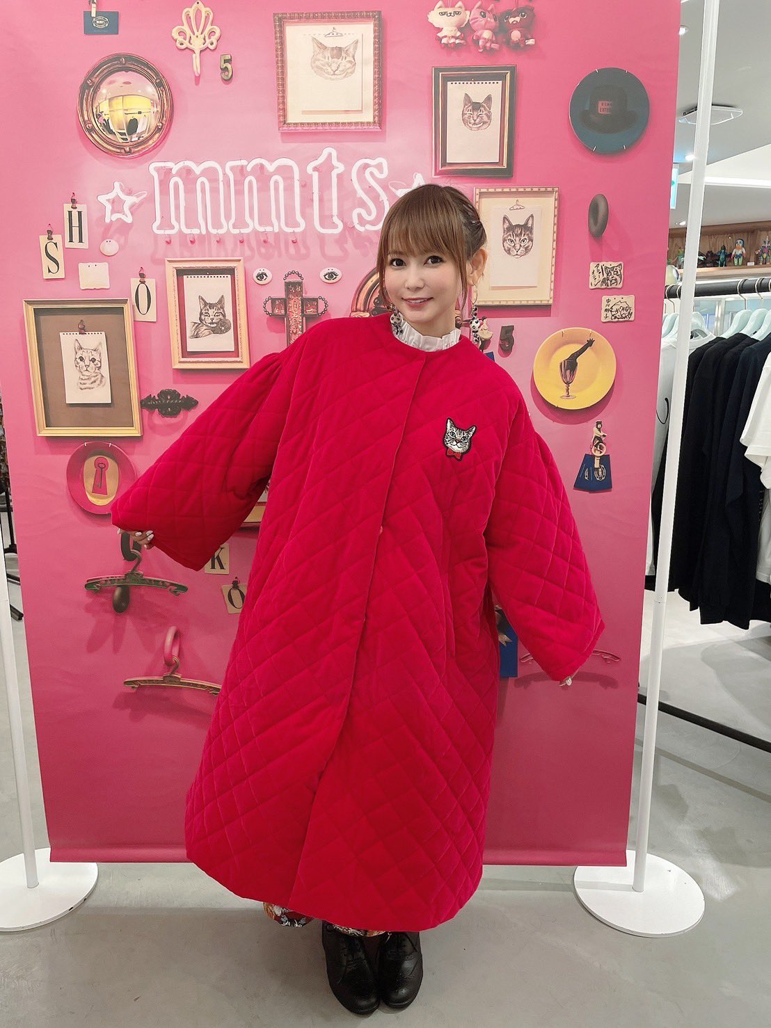 20周年の中川翔子🍒🍉🍫🍇🐈‍⬛🍣 on Twitter: "mmts ワッペンキルティングコート 10%オフチャンス！ クリスマスシーズンに🎄 https://t.co/u6W0jlUSHa ...