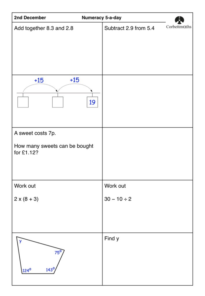 Estimating With Corbettmaths Answers