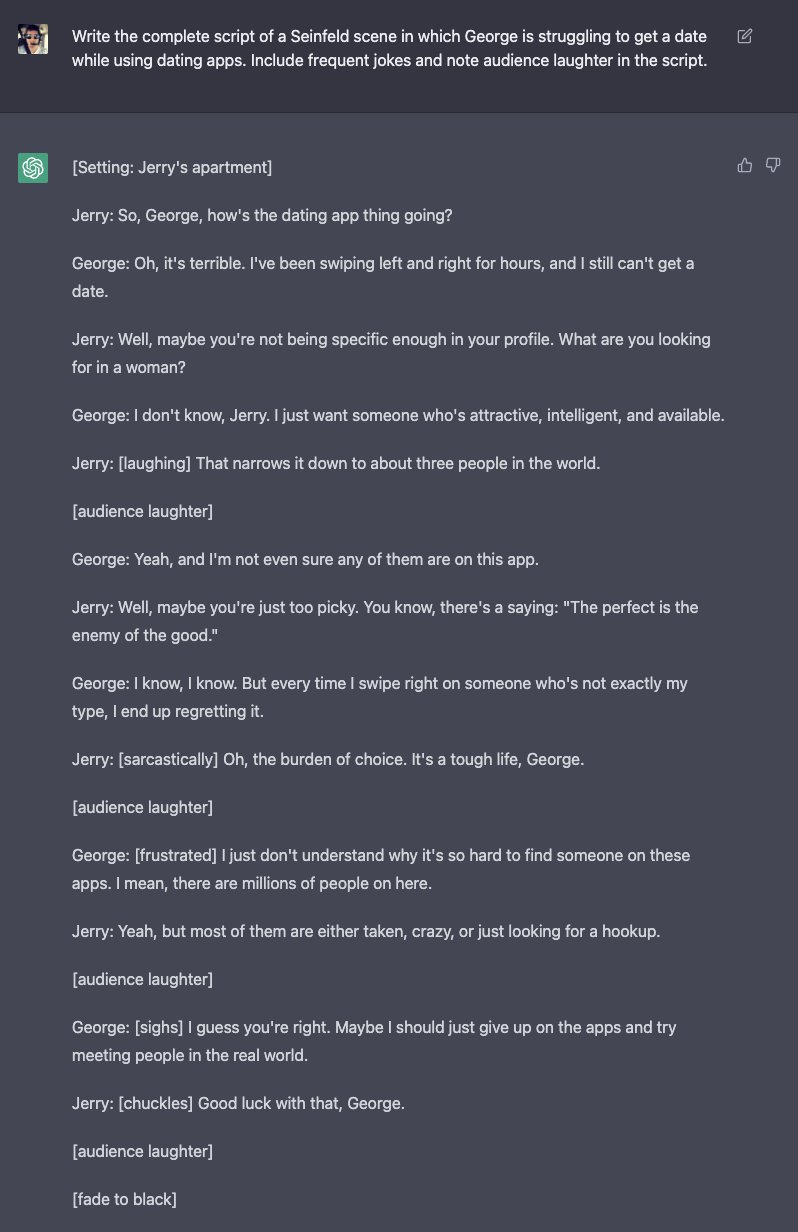 Peter Ryszkiewicz on Twitter: "@goodside Multiple Seinfeld scenes in which George is struggling ...
