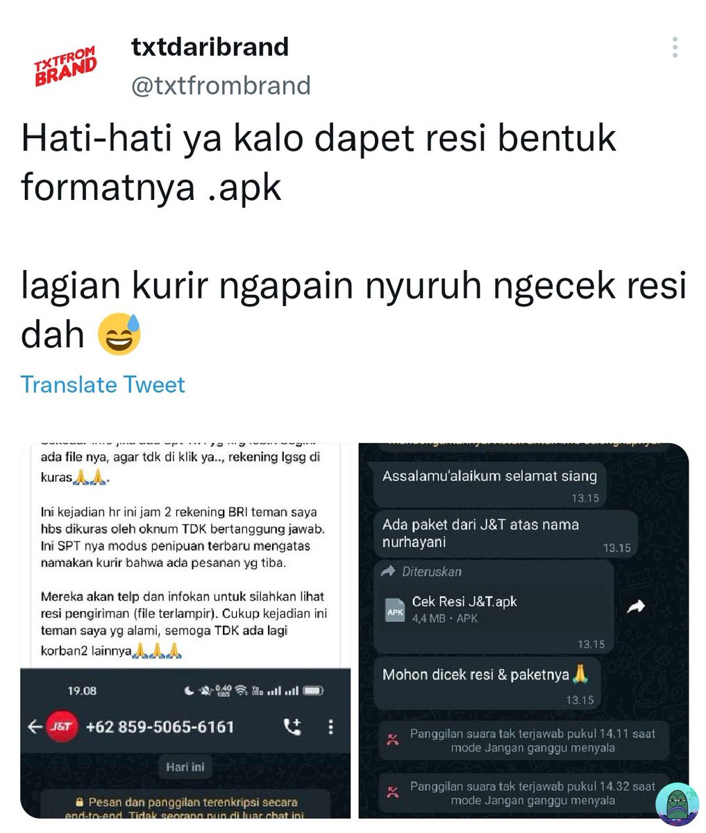 Tanyarl on Twitter: "Tanyarl cara bedain apk/l1ink penipuan gimana sii"