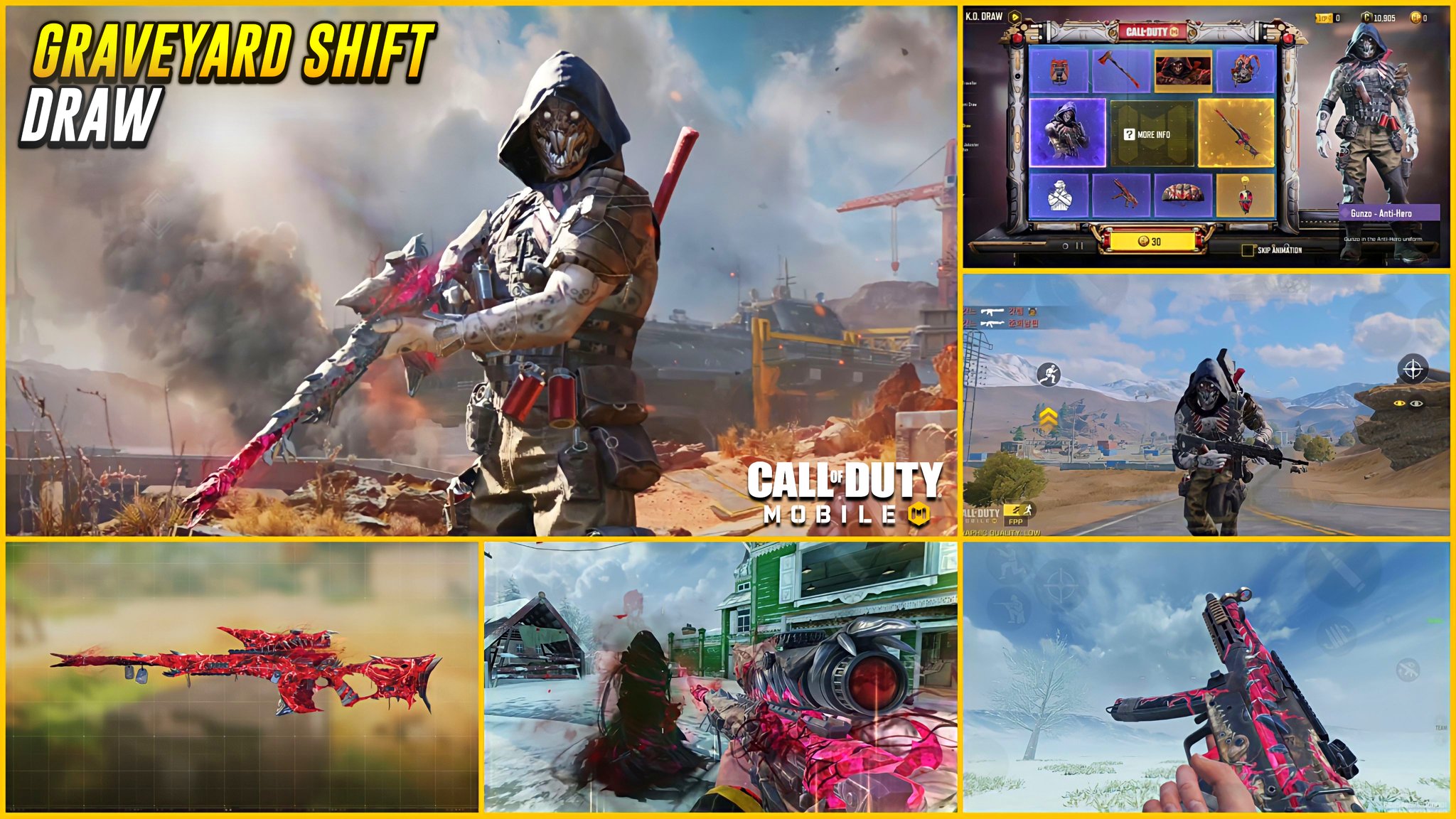 Sunshine | Call of Duty Mobile Leaks on Twitter: "🚨 NEW VIDEO 🚨 ♦️ Graveyard Shift Draw ♦️ Gunzo ...