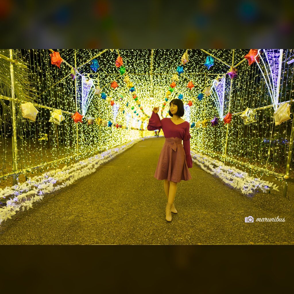 まる（まるにバス） 🧚🏻‍♂️ on Twitter: "光のトンネル model：はるか(@harukaisobe) #24mm/F1.4 #イルミ撮 #lone #ポートレート ...