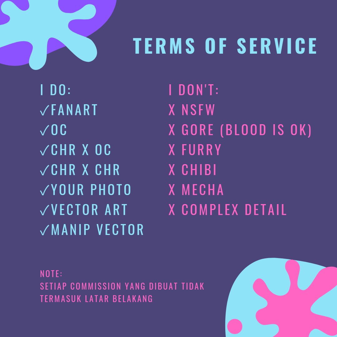 Meila | OPEN COMMISSION 🇮🇩 on Twitter: "(RTs are super appreciated!) Hi-hi! Aku buka art ...