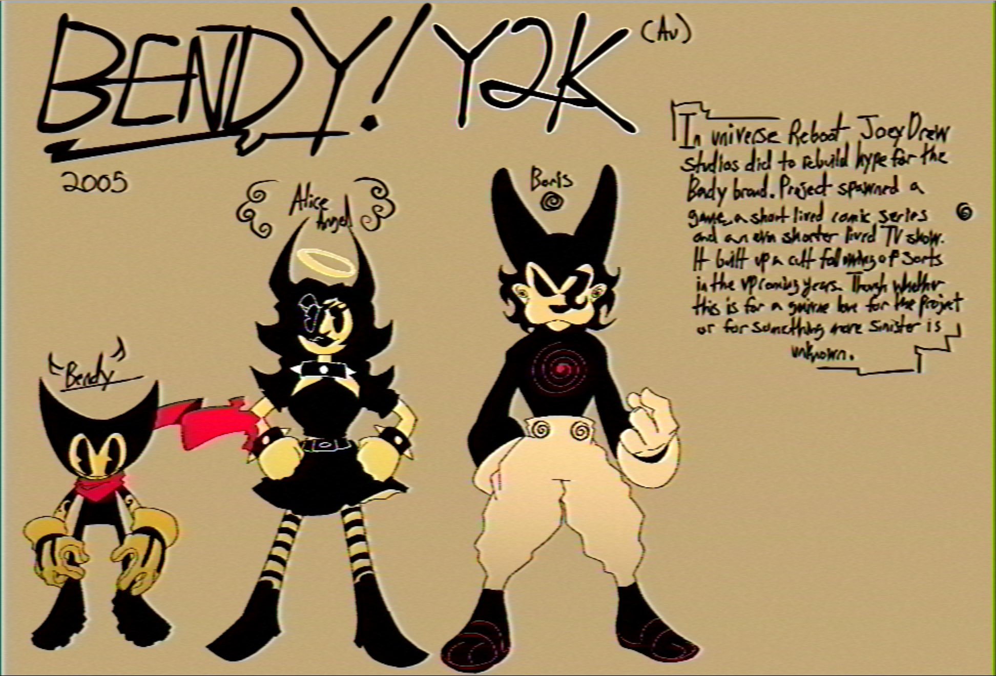 Jojo (They/Them) on Twitter: "Bendy AU that's a sort of that universes version of epic mickey ...