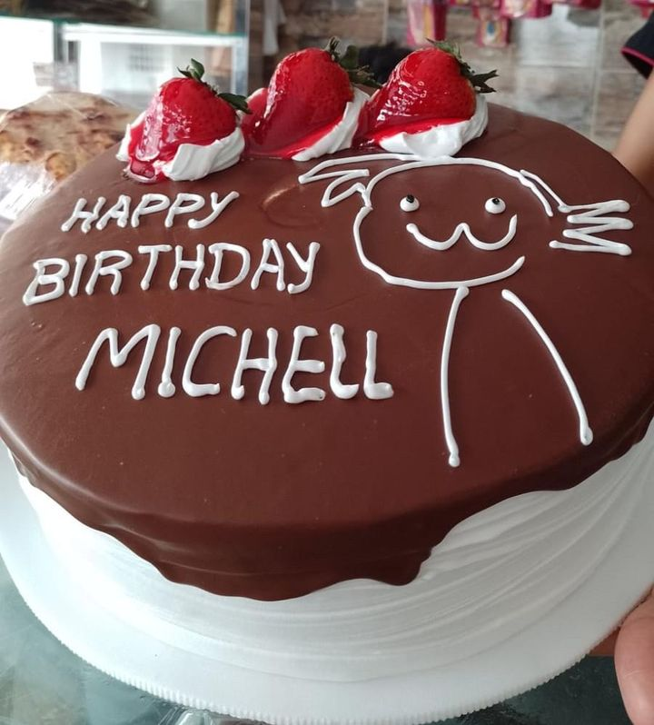 「I'm proud of my cake🎂 asdfghjk ️ ️ ️ (g」|DACHELLの漫画