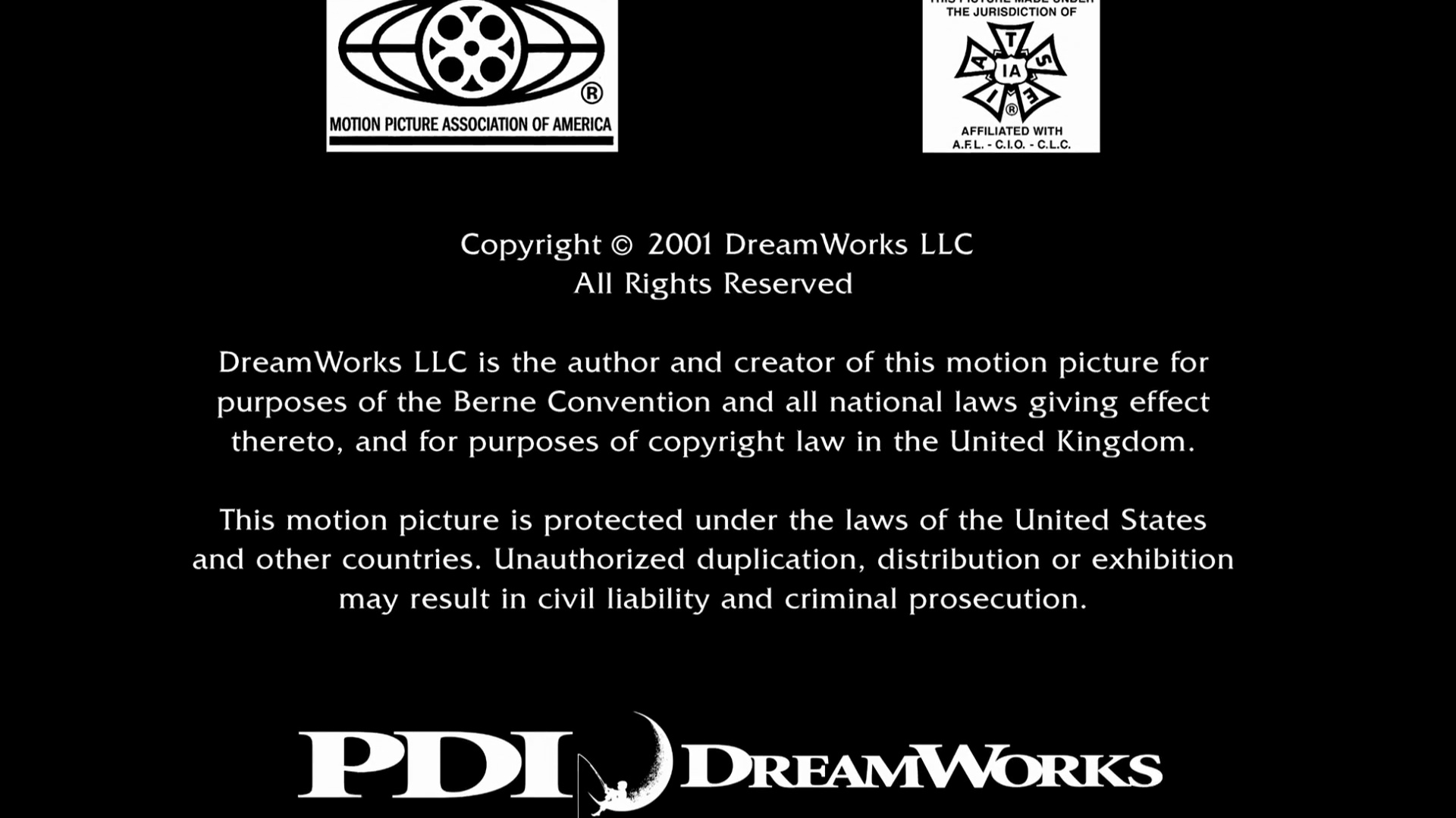 Dreamworks Pictures Logo 2001