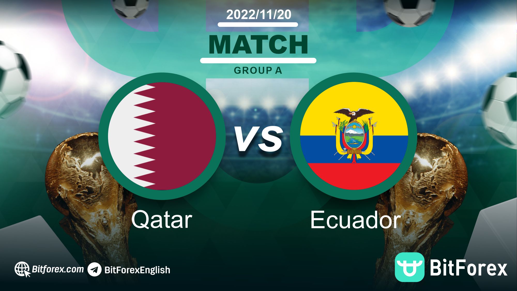 BitForex on Twitter: "The passionate heart throbs with emotion with the first game of the World ...