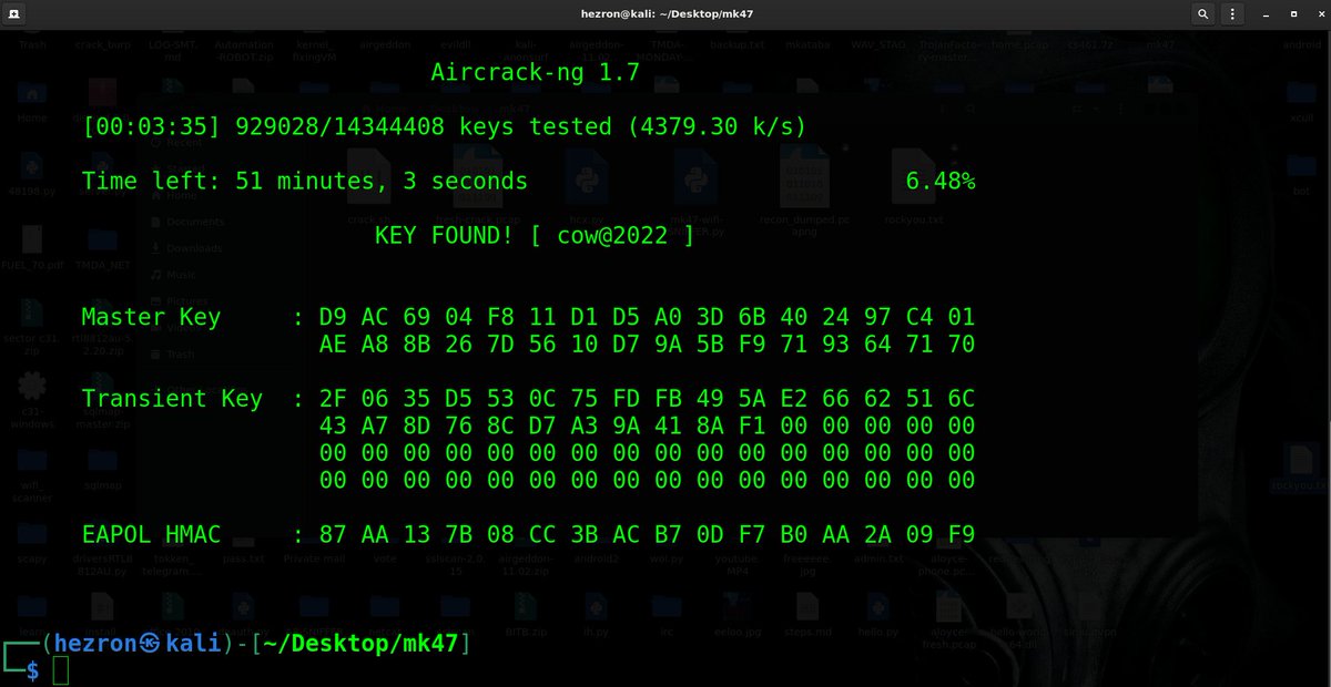 TIP MK47 POC: MANUAL PREPARATION OF FRESH HANDSHAKES for Cracking #WIFI ...