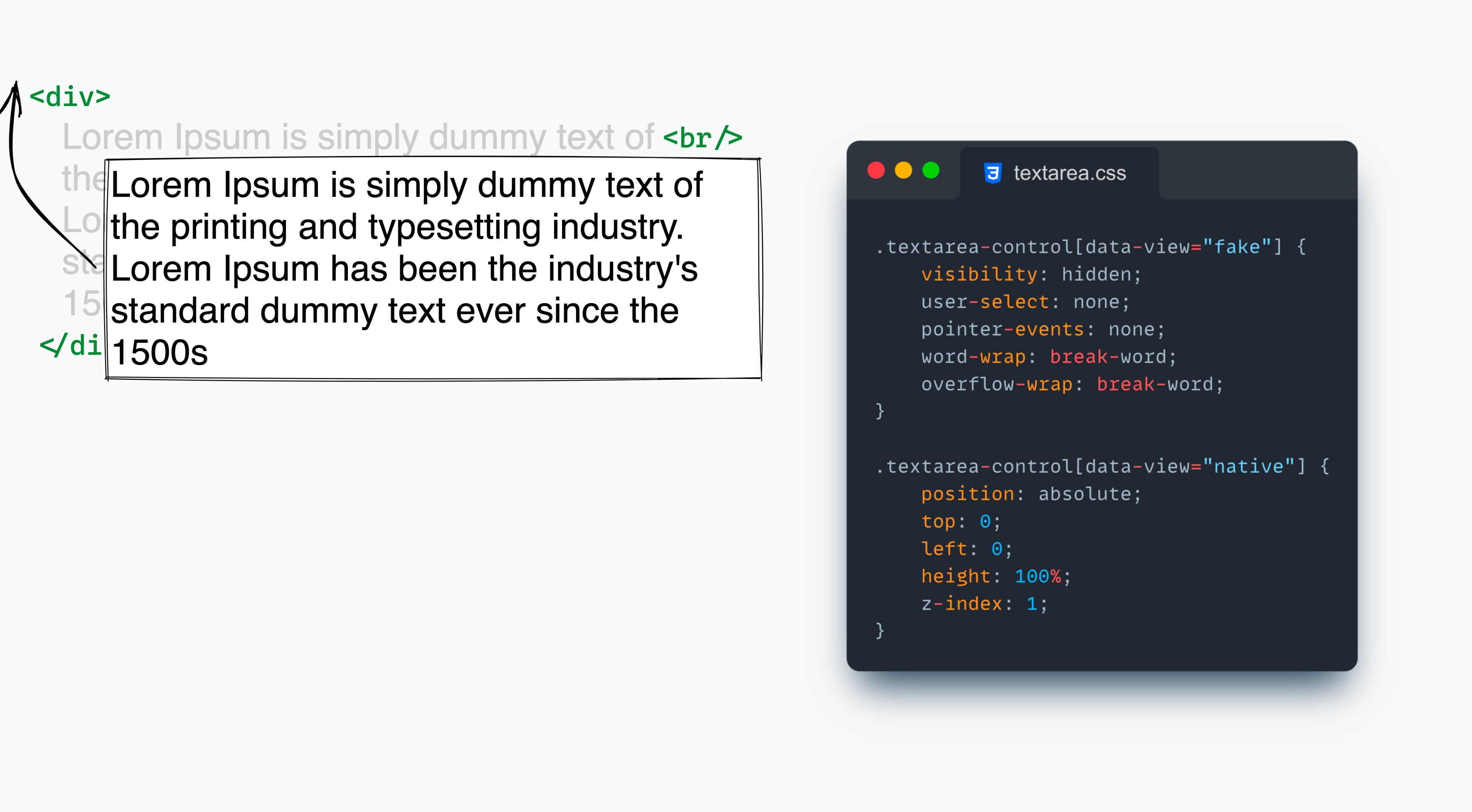 Css text height auto