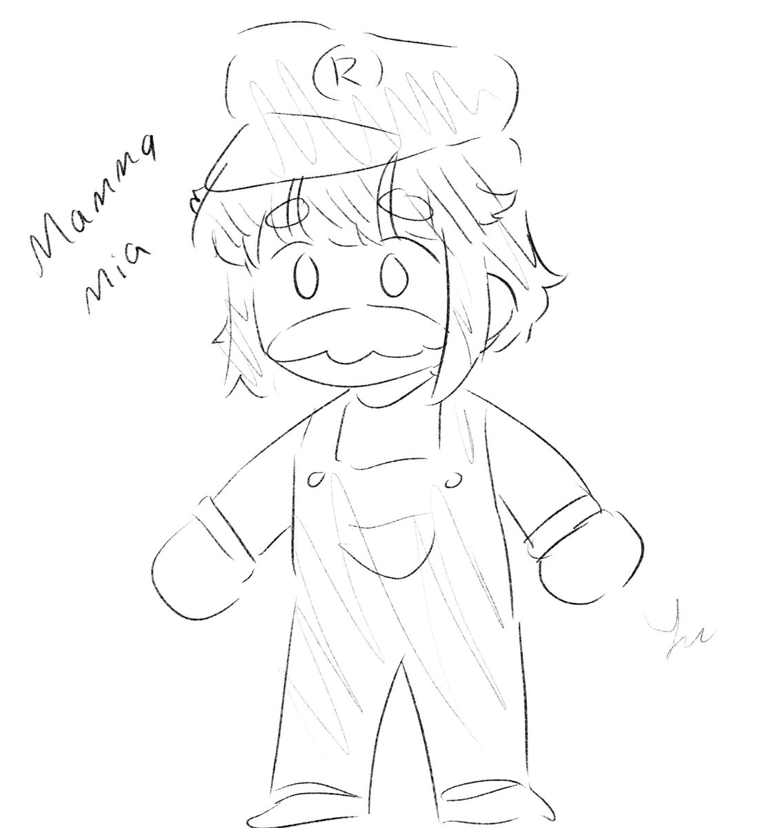 draw ur fav as mario" 」Luna 🌙の漫画