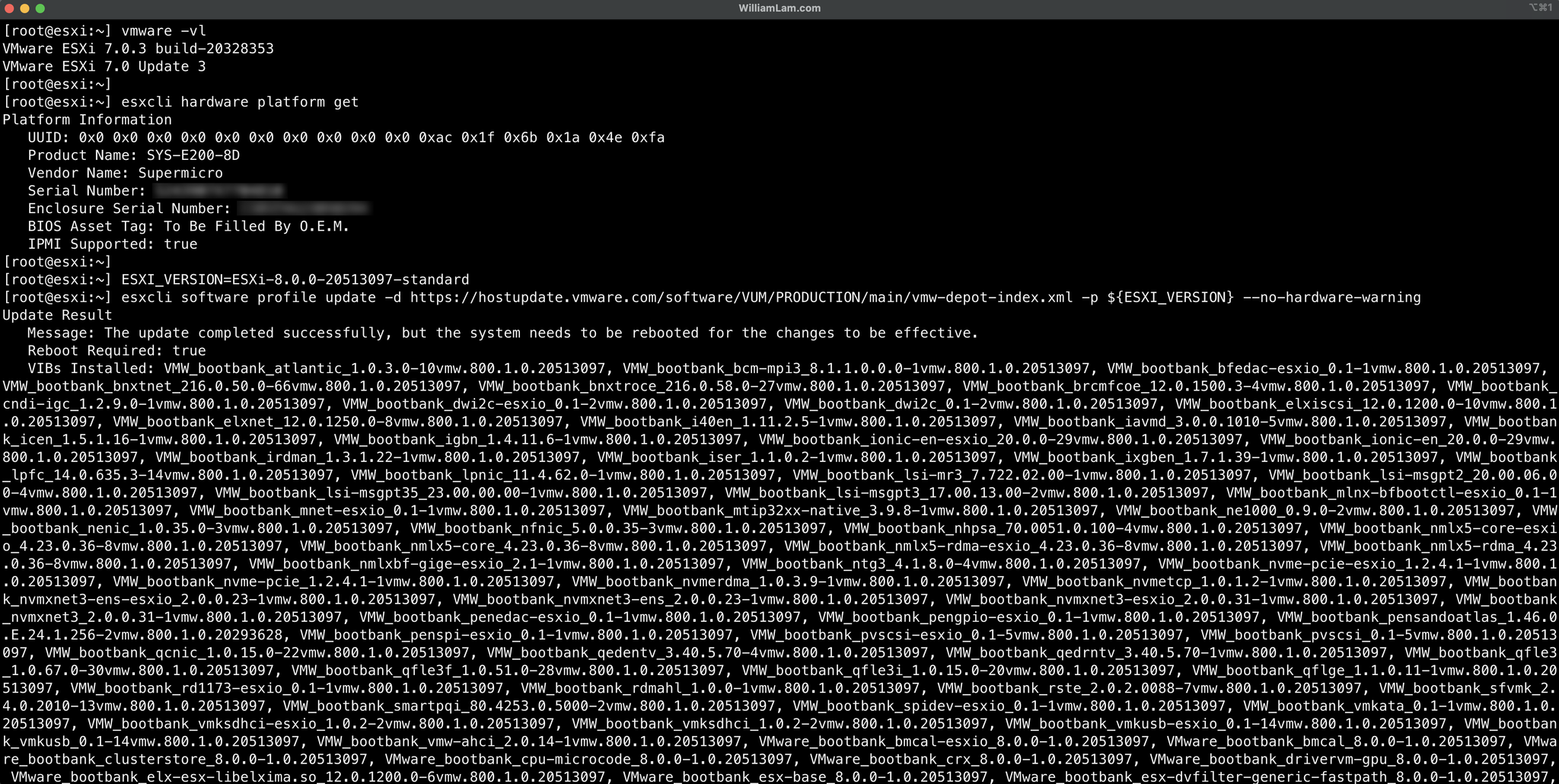 William Lam (@lamw@vmst.io) on Twitter: "just successfully upgraded Supermicro E200-8D from 7 ...