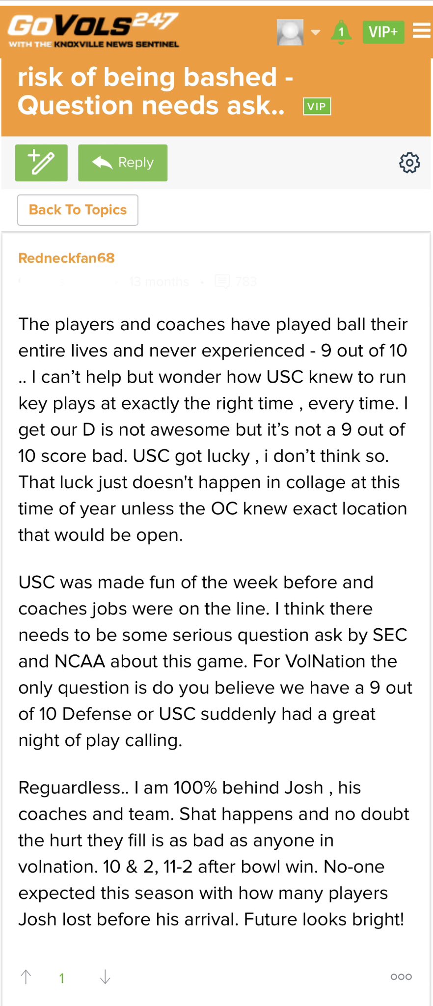 Message Board Geniuses on Twitter: "#Tennessee fan wonders if maybe #SouthCarolina cheated. The ...