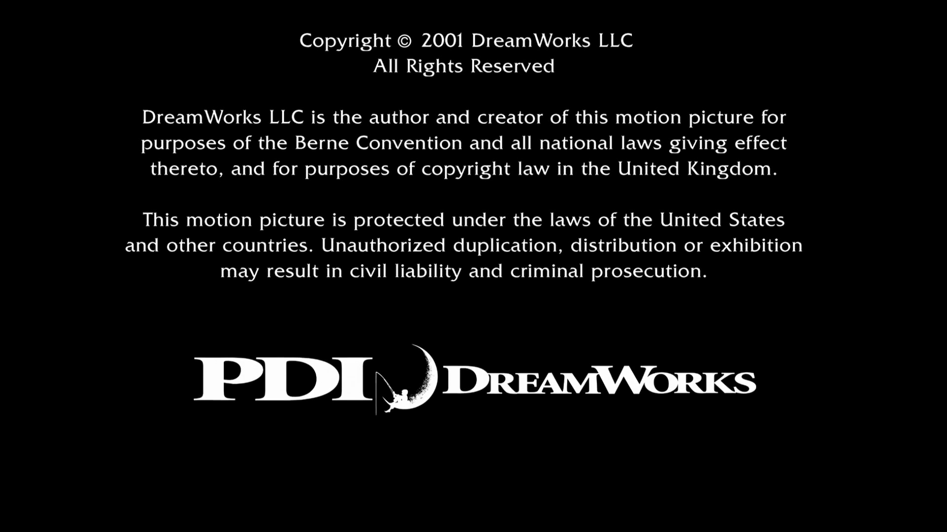 Dreamworks Pictures Logo 2001 DreamWorks Shrek (Blu Ray + Digital