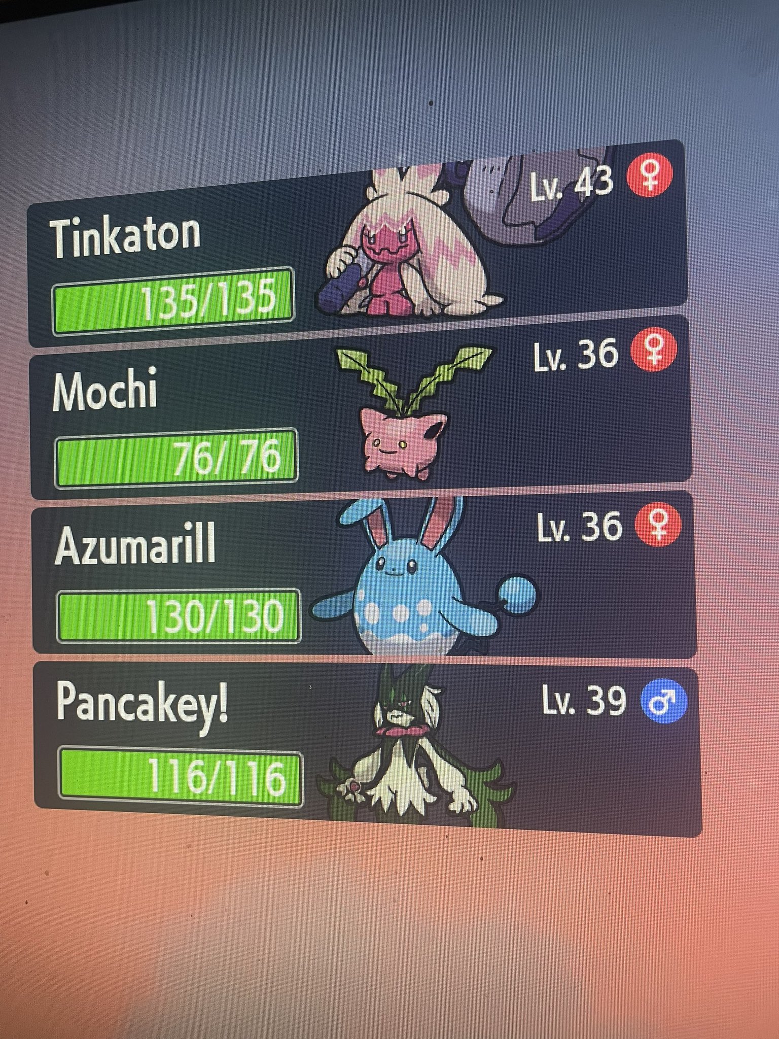 🍡Dango Cat!🍡 on Twitter: "my pokemon team :333 TINKATON BEST POKEMON #TINKATONSUPREMACY https ...