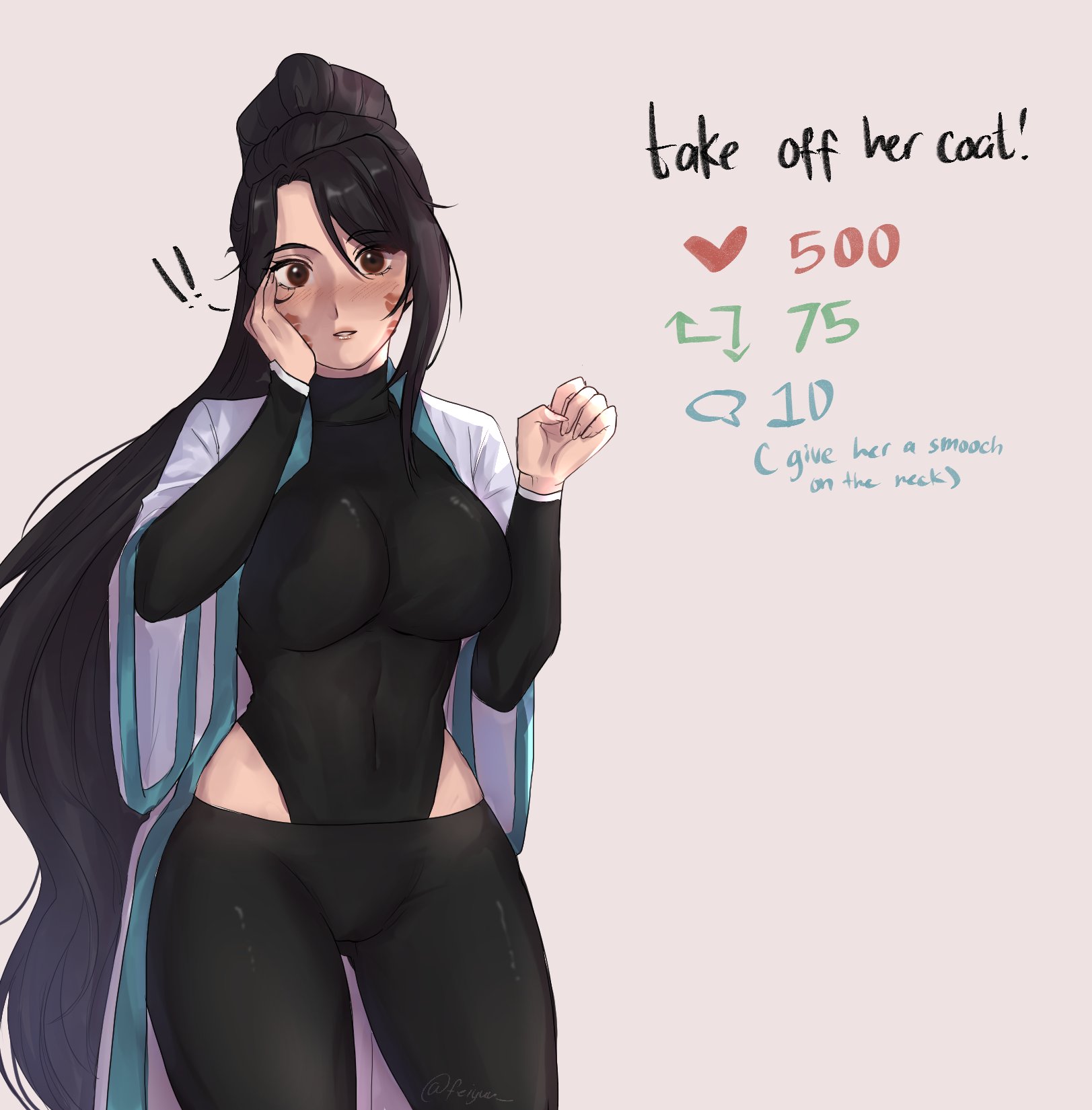 VINCENTFEI 😼 comms list open on Twitter: "aw you guys made her shy! i upped the thing now bec we ...