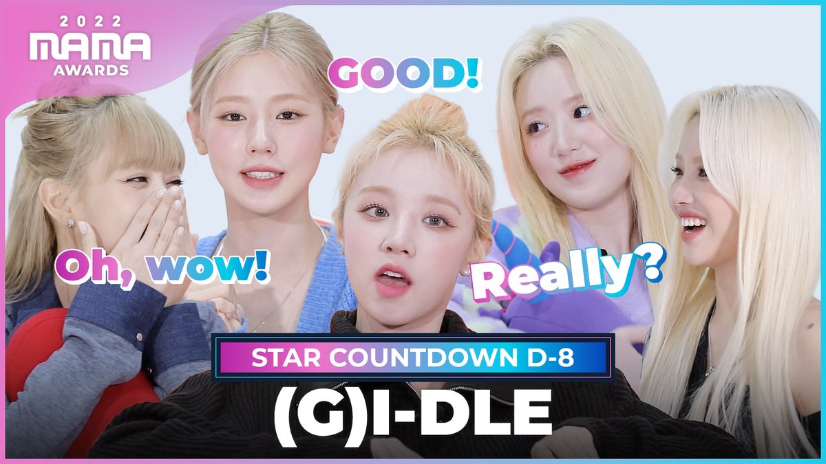(G)I-DLE·(여자)아이들 on Twitter: "RT @MnetMAMA: [2022 MAMA] STAR COUNTDOWN D-8 by #gidle You can see ...