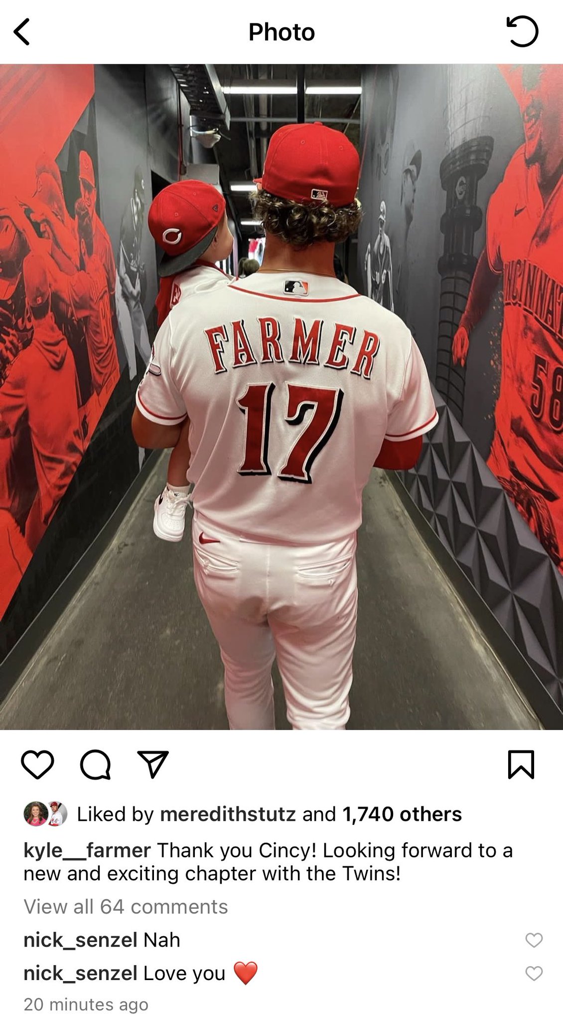 ATBBTTR on Twitter: "Kyle Farmer posted his goodbye to Cincinnati on his IG page https://t.co ...