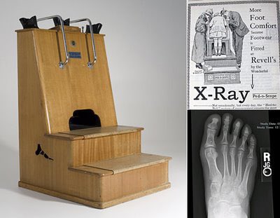 Around 1927 a new X-Ray powered device known as a shoe fitting ...