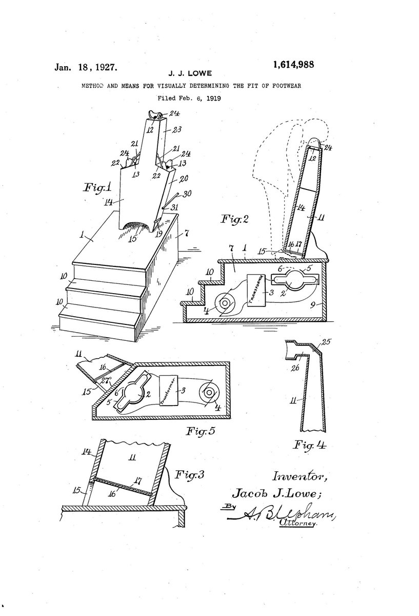 Around 1927 a new X-Ray powered device known as a shoe fitting ...