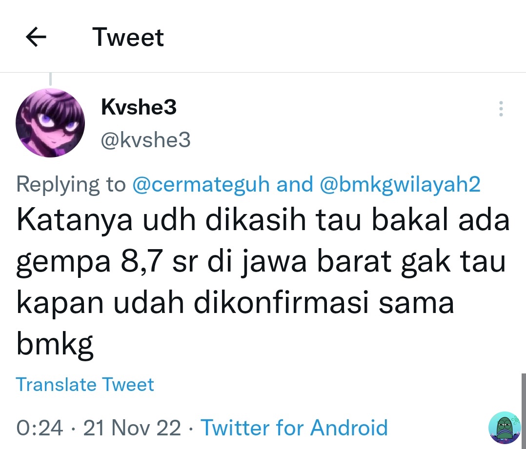 Tanyarl on Twitter: "Tanyarl serem 😭 nemu tweet ini jadi parno 😭 apalagi setelah gempa tadi ...