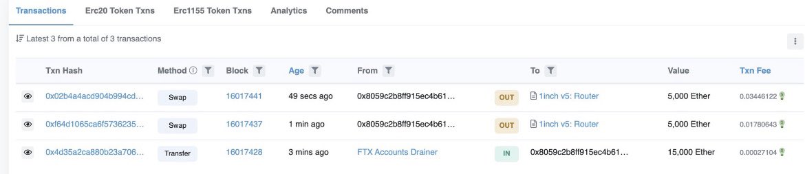 Satoshi Stacker on Twitter: "🚨JUST IN: The FTX hacker just dumped more $ETH for RENBTC https://t ...