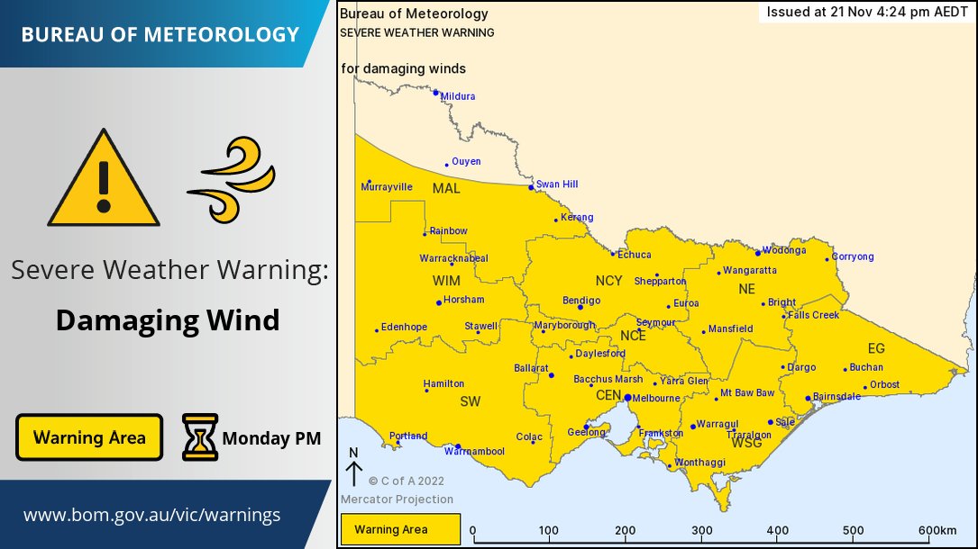 Bureau Of Meteorology Victoria On Twitter ⚠️severe Weather Warning