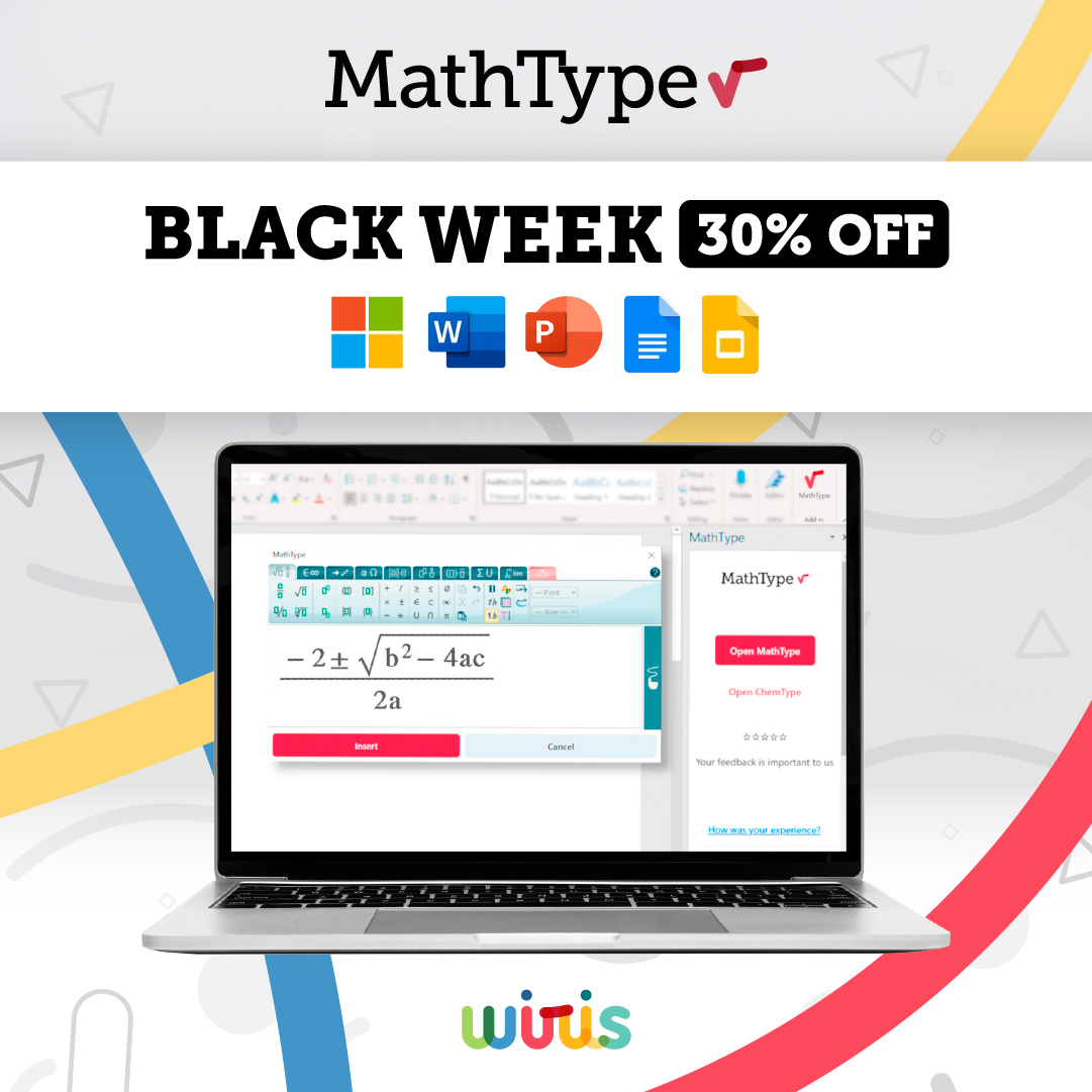MathType on Twitter: "⚫Black Week just got better! You have a 30% discount on MathType for ...