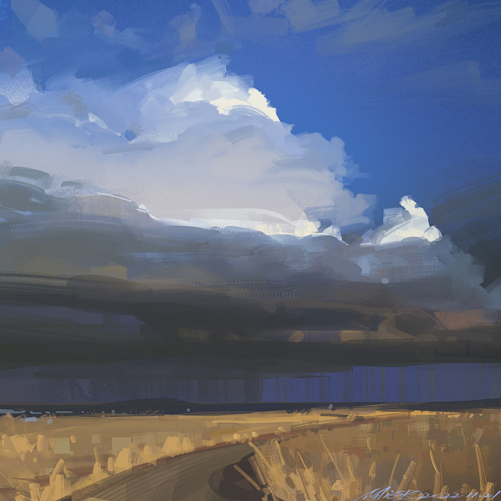 ALZi米_V2 on Twitter: "Environment study / 203 ☁️ （云也太难画了！！！ https://t.co/jWmojgerPc" / Twitter