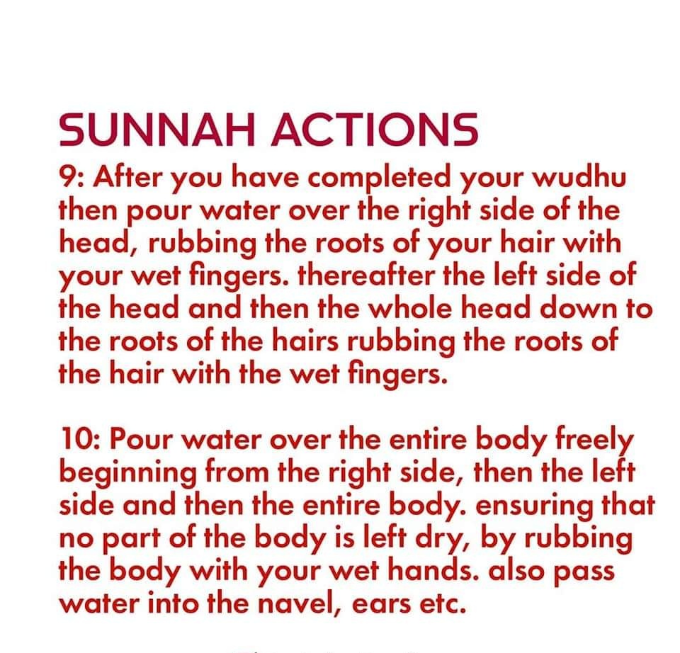 》Ghusl Ritual Bath 💦 Learn how to Bath in islam. 》Must Read 📚 》Thread ️ ...