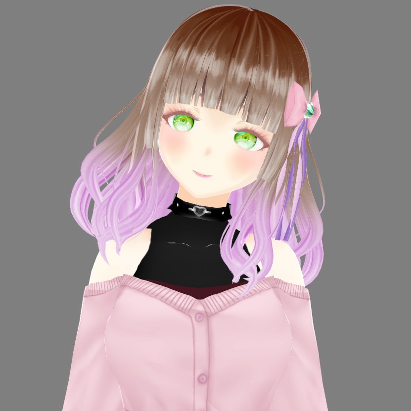 Emi☆Pre-Debut Vtuber on Twitter: "Tried to get a texture to fit more my hair, how does it look ...