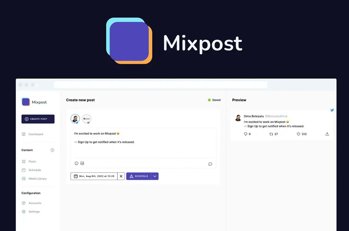 Madewithvuejs On Twitter Mixpost Is An Open Source Scheduling App For Social Media In