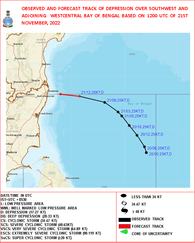 India Meteorological Department on Twitter: "Depression over Southwest Bay of Bengal moved west ...